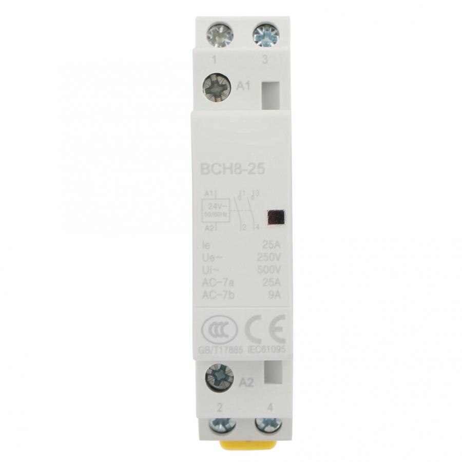 AC Contactor 2P 25A 24V 2NO 50/60HZ Din Rail House... – Vicedeal