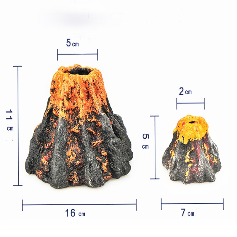 Resin Volcano Decoration Fish Tank Landscaping Orn... – Grandado