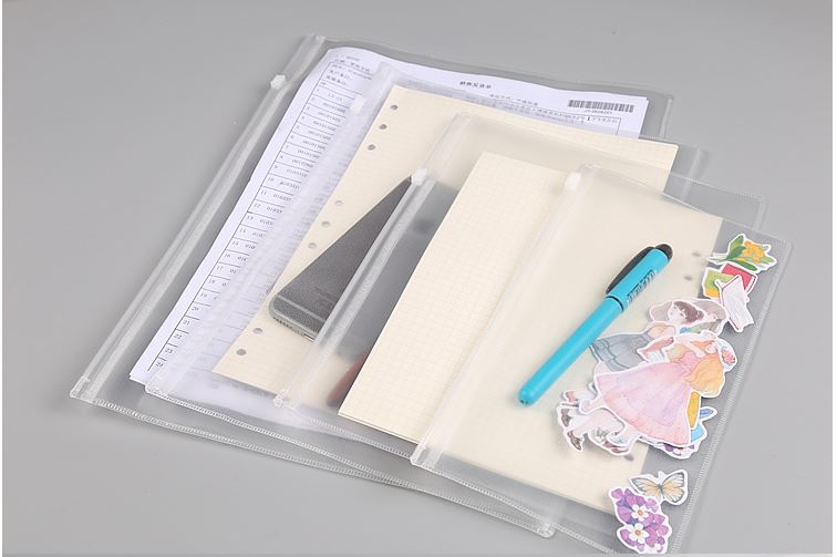 Pvc a4 b5 a5 a6 dragkedja väska fil väska – Grandado