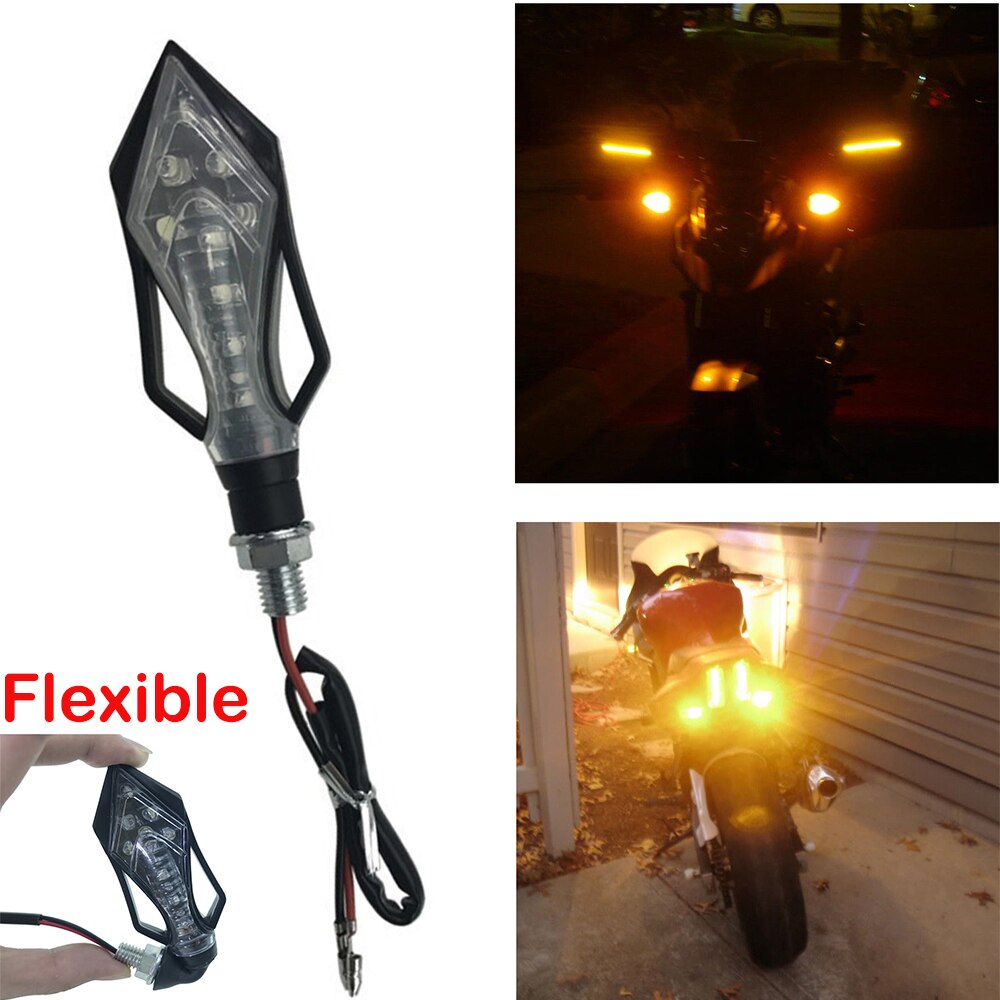 4pcs Universal Motorcycle Bike LED Amber Turn Sign... – Grandado