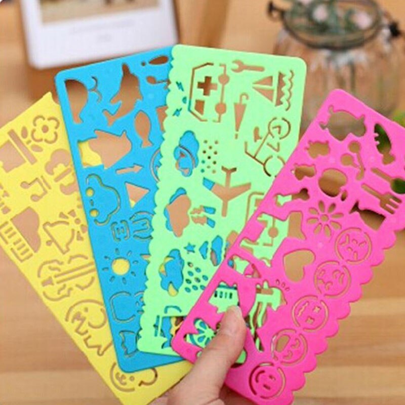 4Pcs/Lot Baby Drawing DIY Picture Plastic Template... – Grandado