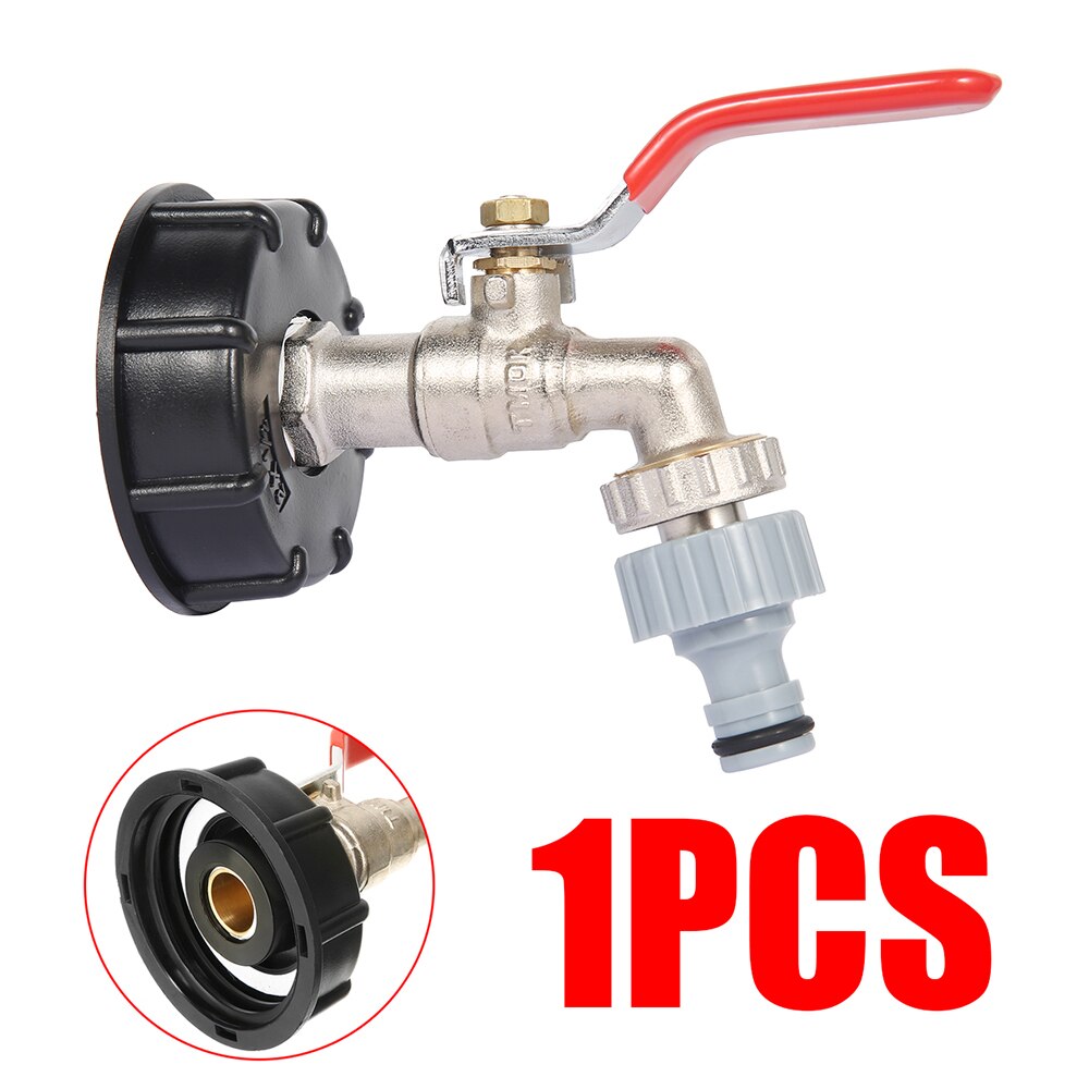 1/2" IBC Tank Adapter Ball Outlet To Brass Ta... – Grandado