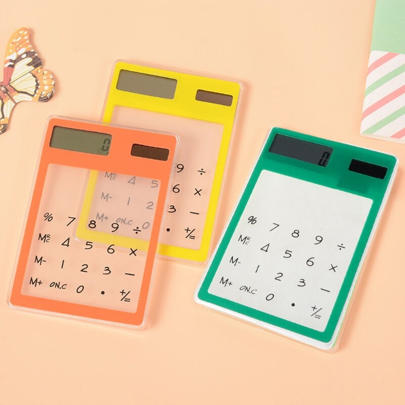 Ultra Slim Mini Transparent Solar Powered LCD Touh... – Grandado