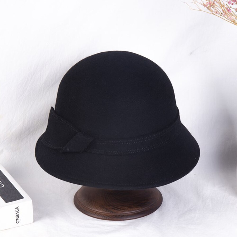 QPALCR Winter Wool Fedoras Hats For Women Female F... – Vicedeal