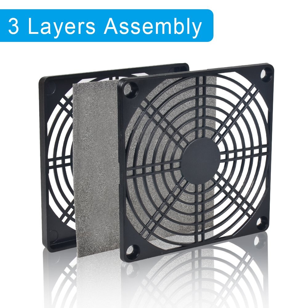 120mm Fan Filter IP54 Stofdicht Blower Guard ABS C... – Vicedeal