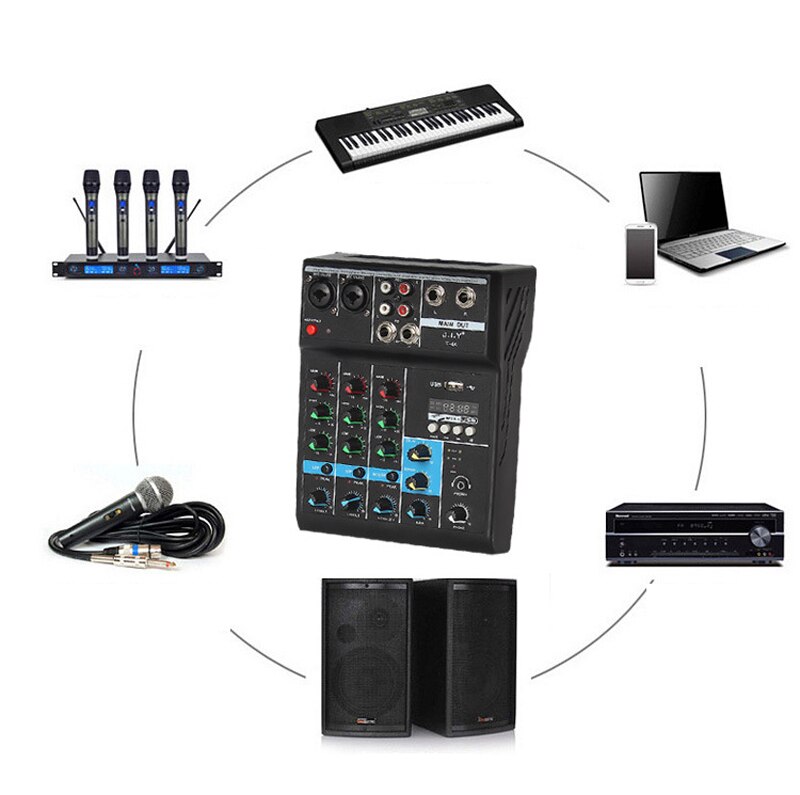 A4 Sound Mixing Console Bluetooth Record Computer ... – Vicedeal