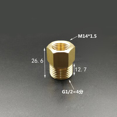 1/4 "1/2" BSP M10/14/16/20 Messing Verloopstuk Bus... – Grandado