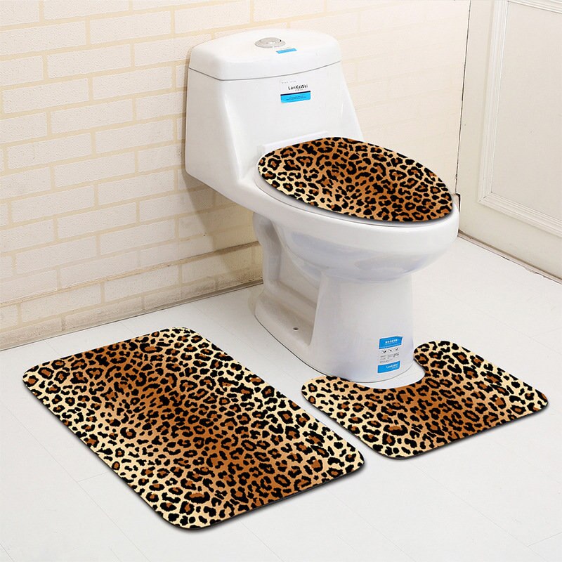 Honlaker 3 stk/sæt leopard og tiger mønster bademå... – Vicedeal