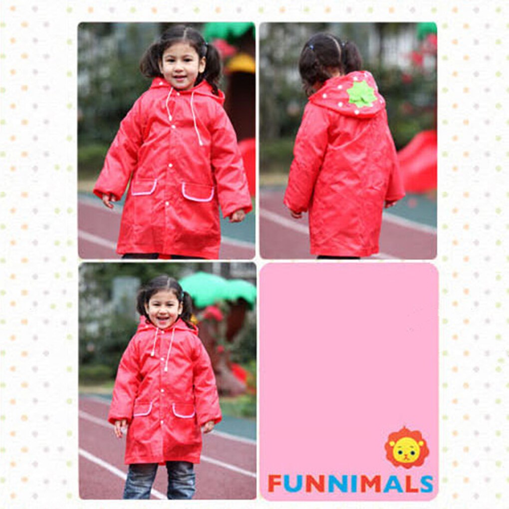1PC Kids Cartoon Rain Coat Children Animal Rainwea... – Grandado