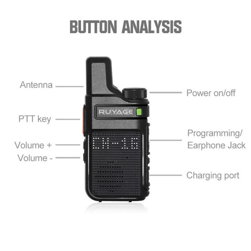 PMR 446 Walkie Talkie Portable Mini Communication ... – Vicedeal