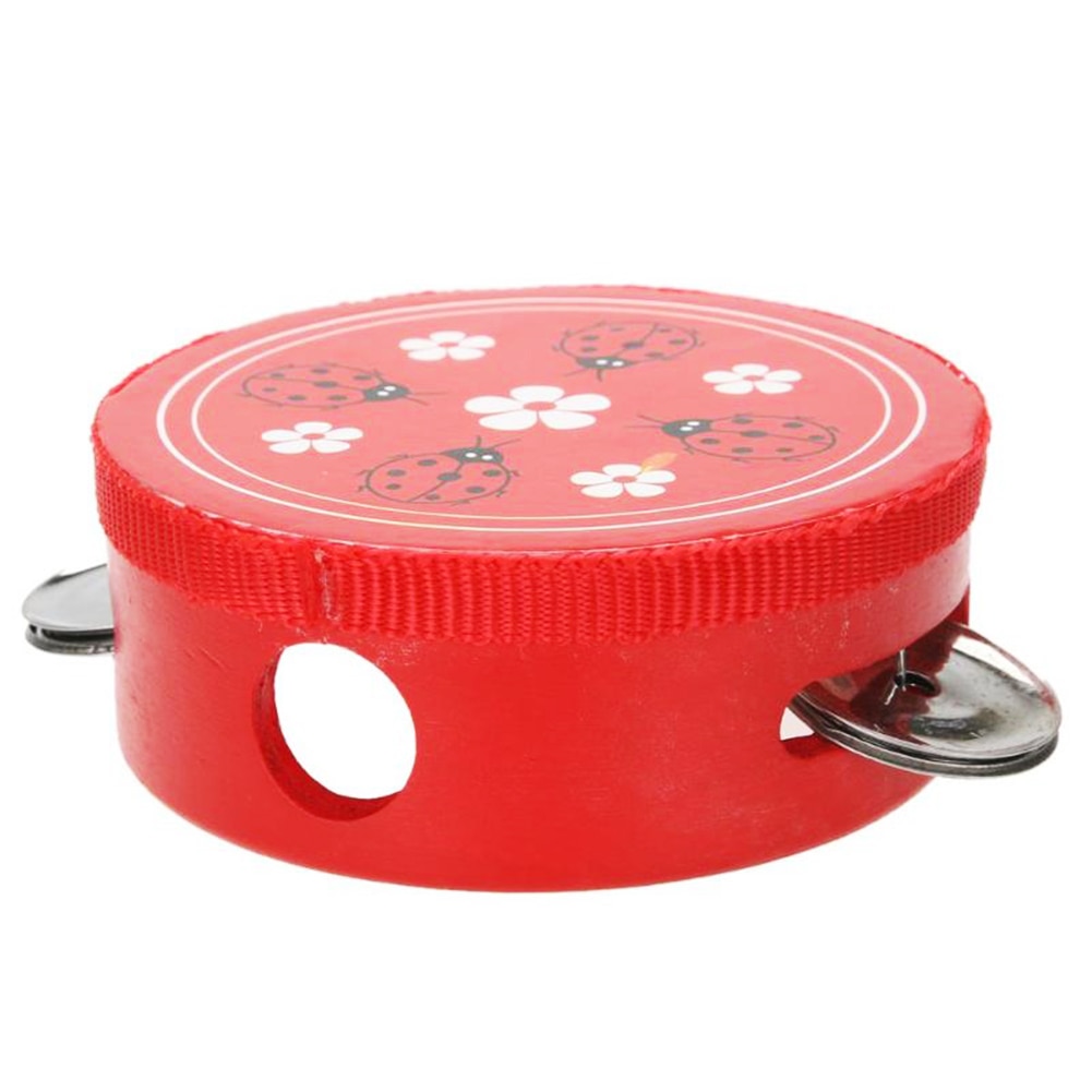 Cartoon Wooden Handheld Tambourine Jingle Percussi... – Grandado