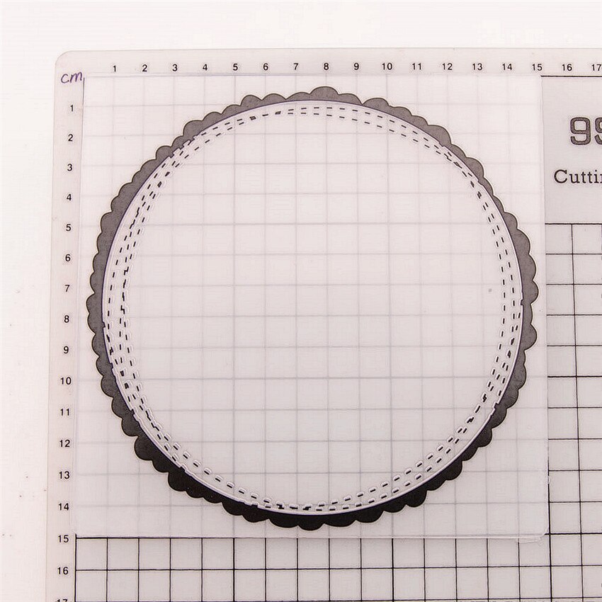 15*15cm Circular line Embossing folders Plastic bu... – Grandado