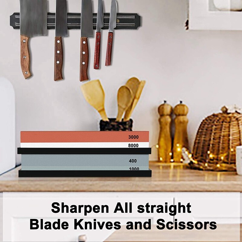 Complete Knife Sharpening Stone Set 400/1000 Grit ... – Vicedeal