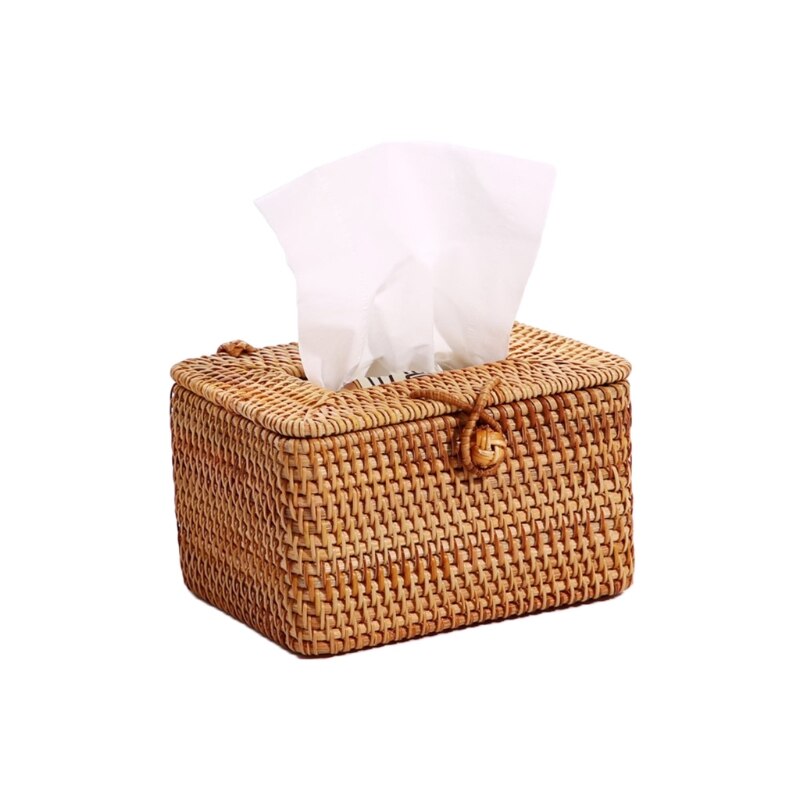 Elegante Handgemaakte Rotan Tissue Doos Servet Sto... – Grandado