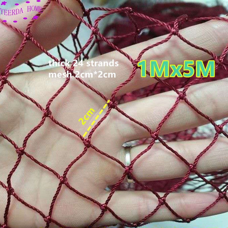 2cm gird 24strand Semi-finished fish net trawl net... – Grandado