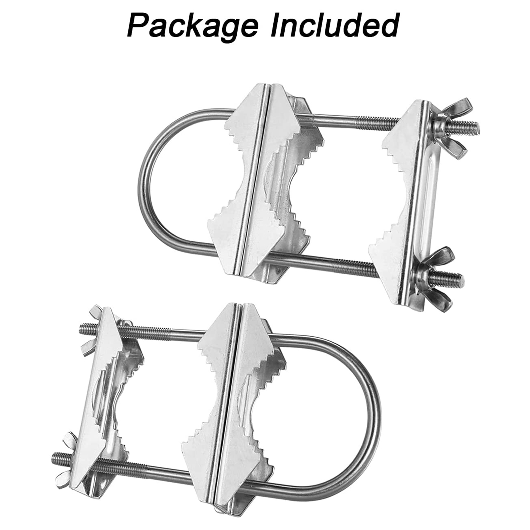 Double Antenna Mast Clamp V Jaw Block with U Bolts... – Grandado