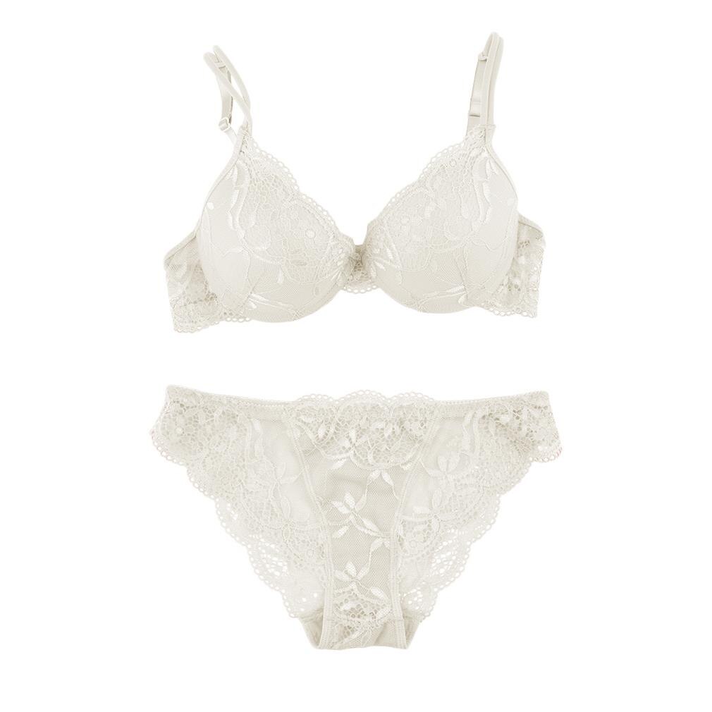 Women's Bra Embroidery Underwear Knickers Set ... – Grandado
