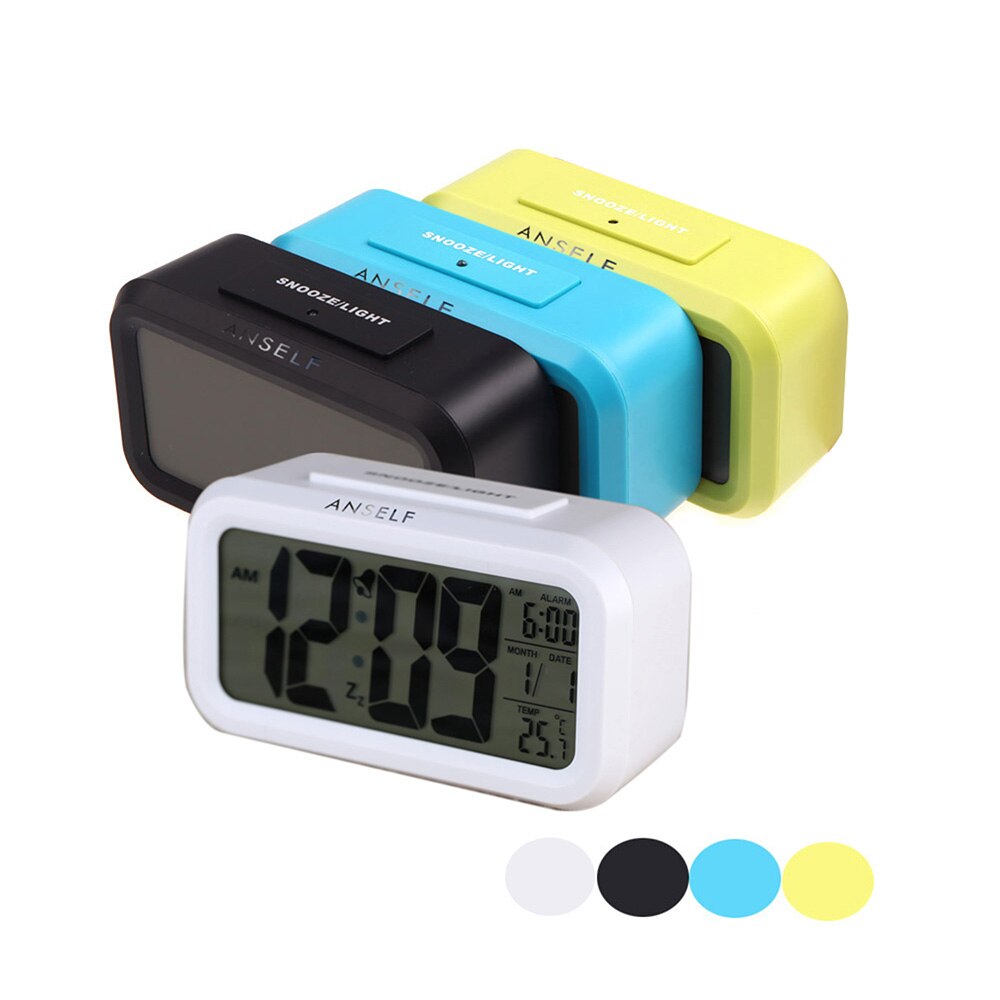 Anself LED Digital Alarm Clock Repeating Snooze Li... – Grandado