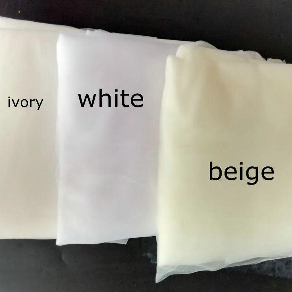 Top Cut Edge Two Tier White Tulle Bridal Veil 75cm... – Grandado