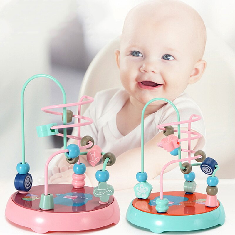 Baby Beads Toys Multicolor Wooden Mini Around Bead... – Grandado