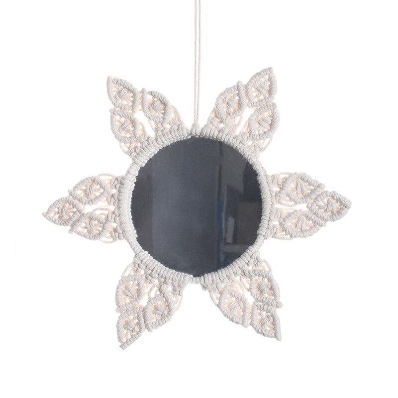 Nordic Wall-mounted Mirror Lace Mirror Handmade Fl... – Grandado