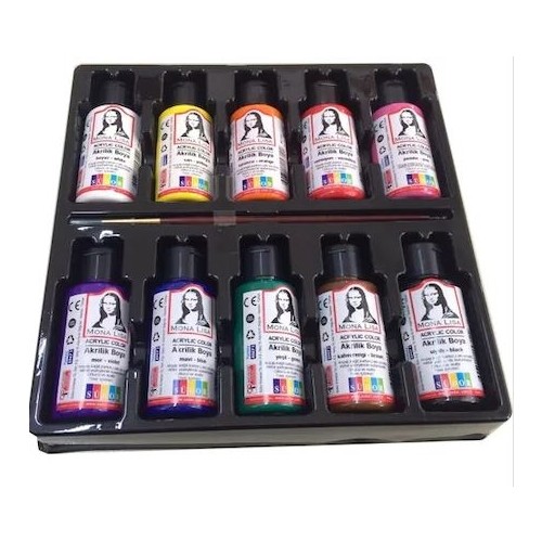 Monalisa Colorful Acrylic Paint 10 pcs 40 ml paint... – Grandado