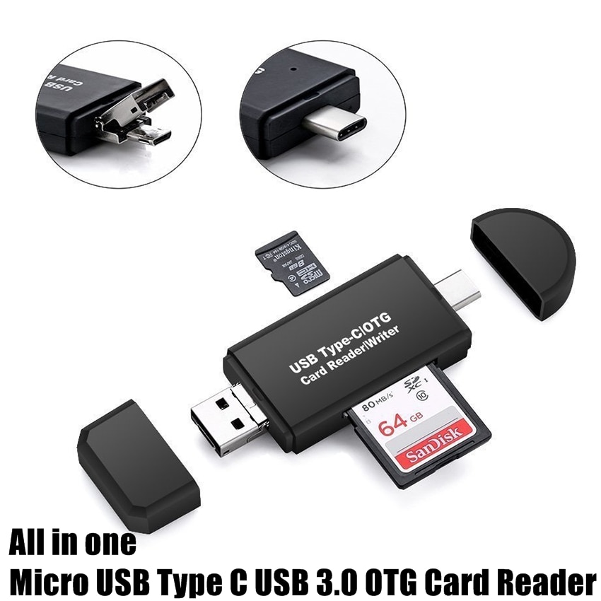 All in one Micro USB Type C USB 3.0 OTG Card Reade... – Vicedeal