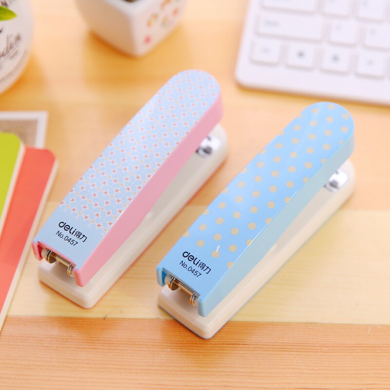 DL DSJ01 stationery cartoon geometric stapler colo... – Vicedeal
