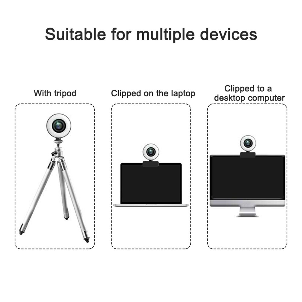 Auto Focus 1080P/2K Webcam Web Noise-cancelling Ca... – Grandado