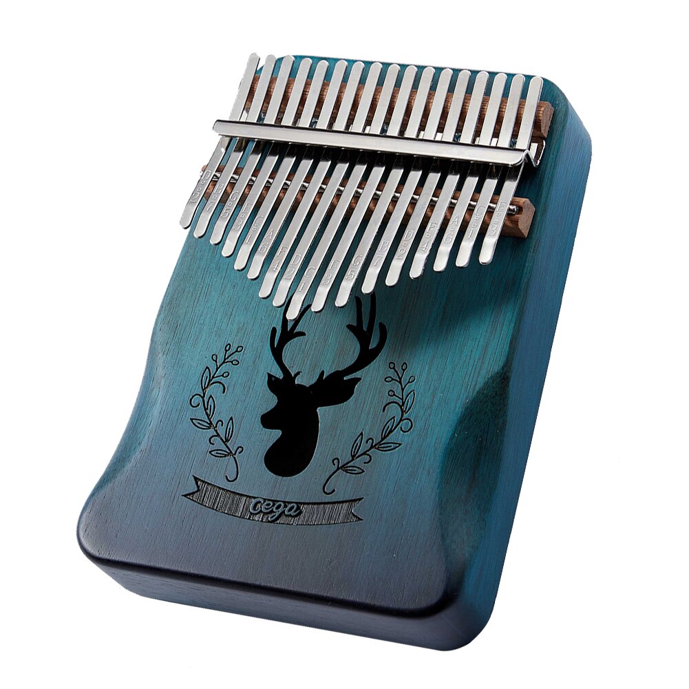 17 Key Acacia Kalimba Thumb Finger Piano Deer Perc... – Grandado