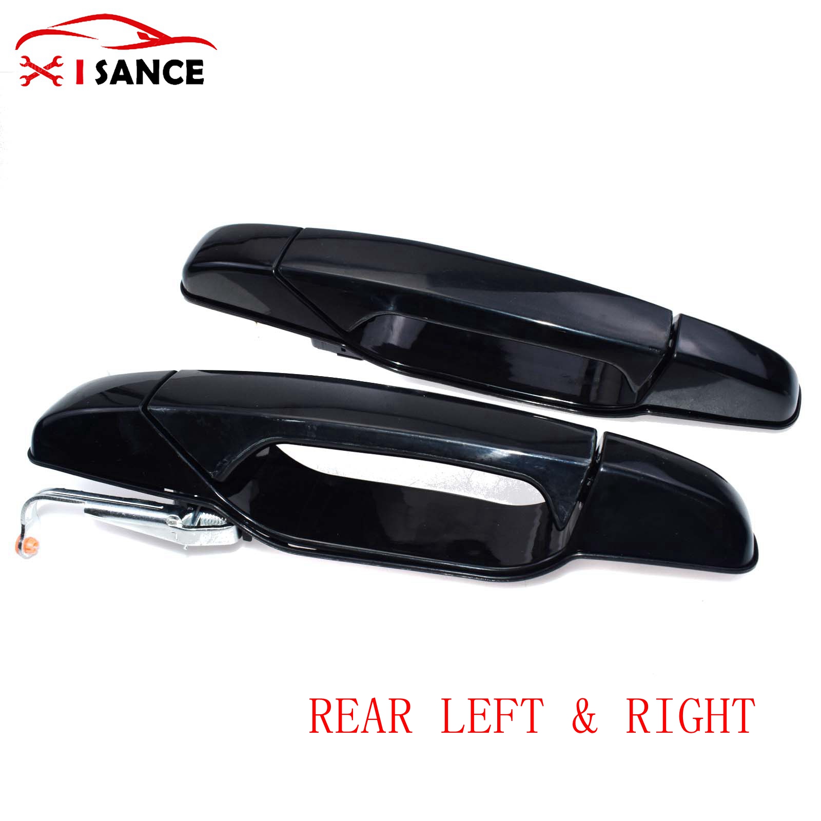 Black Outer Door Handles Front Rear Left Right For... – Vicedeal