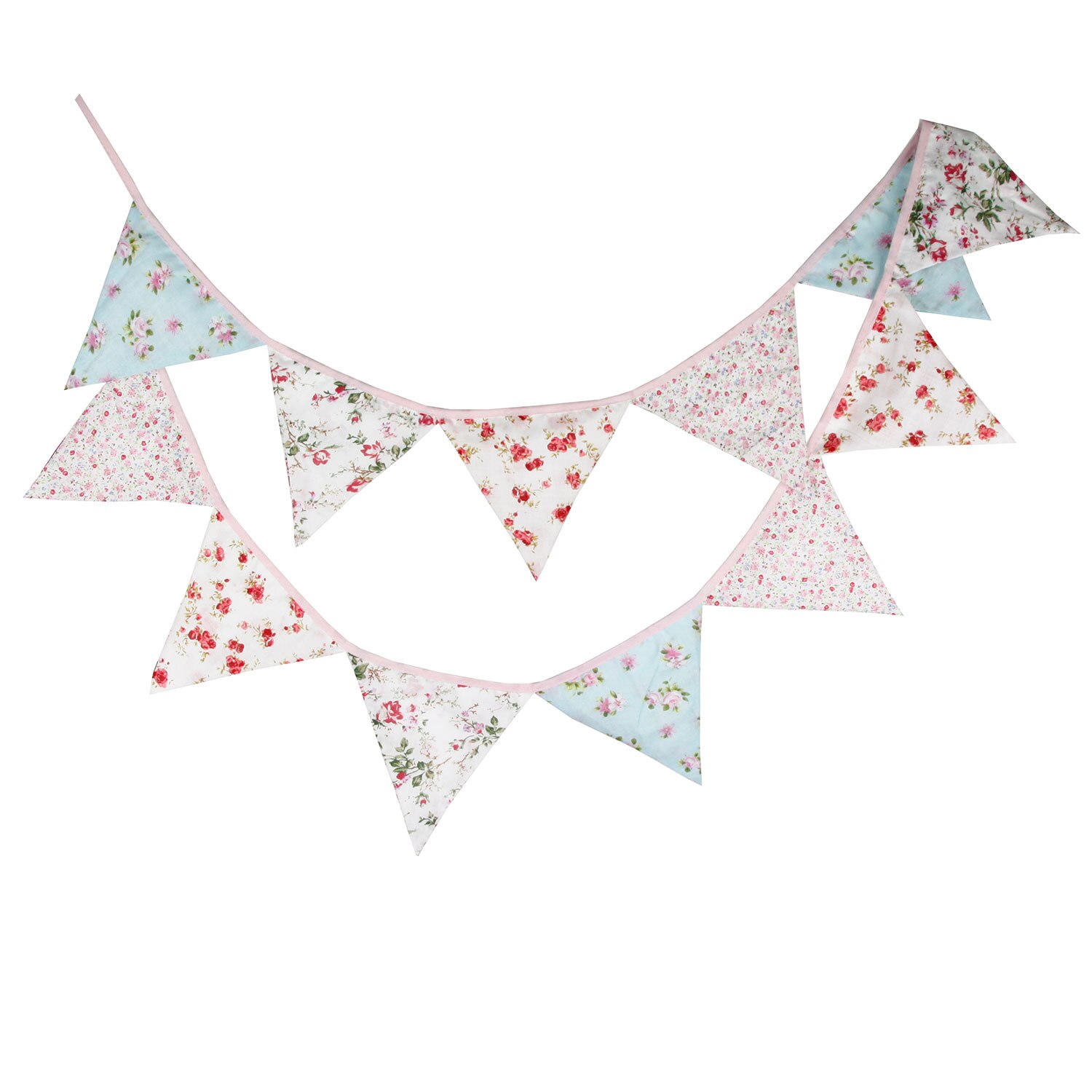 Bloemen Stof Bunting Banner Shabby Chic Thee Party... – Vicedeal