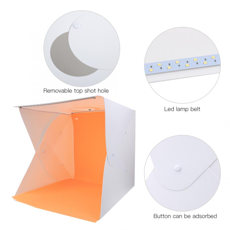 40cm*40cm LED Folding Lightbox Portable Photograph... – Grandado