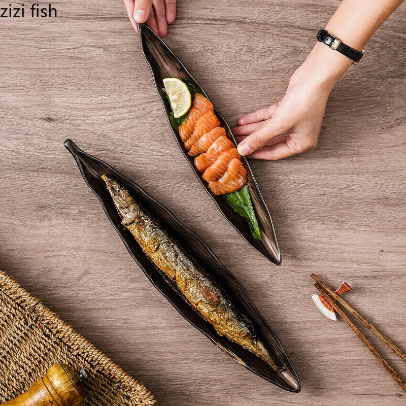 Ceramic Dinner Plates Sashimi Seafood Sushi Dish H... – Grandado