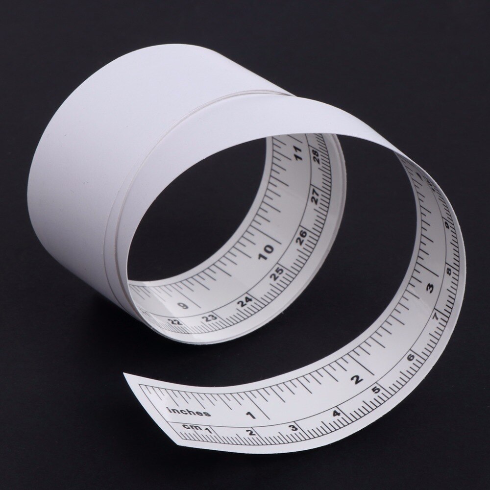 Self Adhesive Metric Measure Tape Vinyl Silver Rul... – Vicedeal