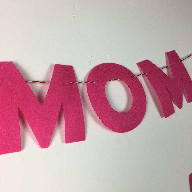 Happy mothers day I love mom party banner decorati... – Grandado