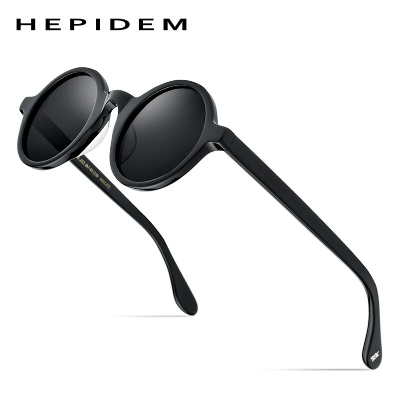 HEPIDEM Acetate Vintage Polarized Sunglasses Men G... – Grandado