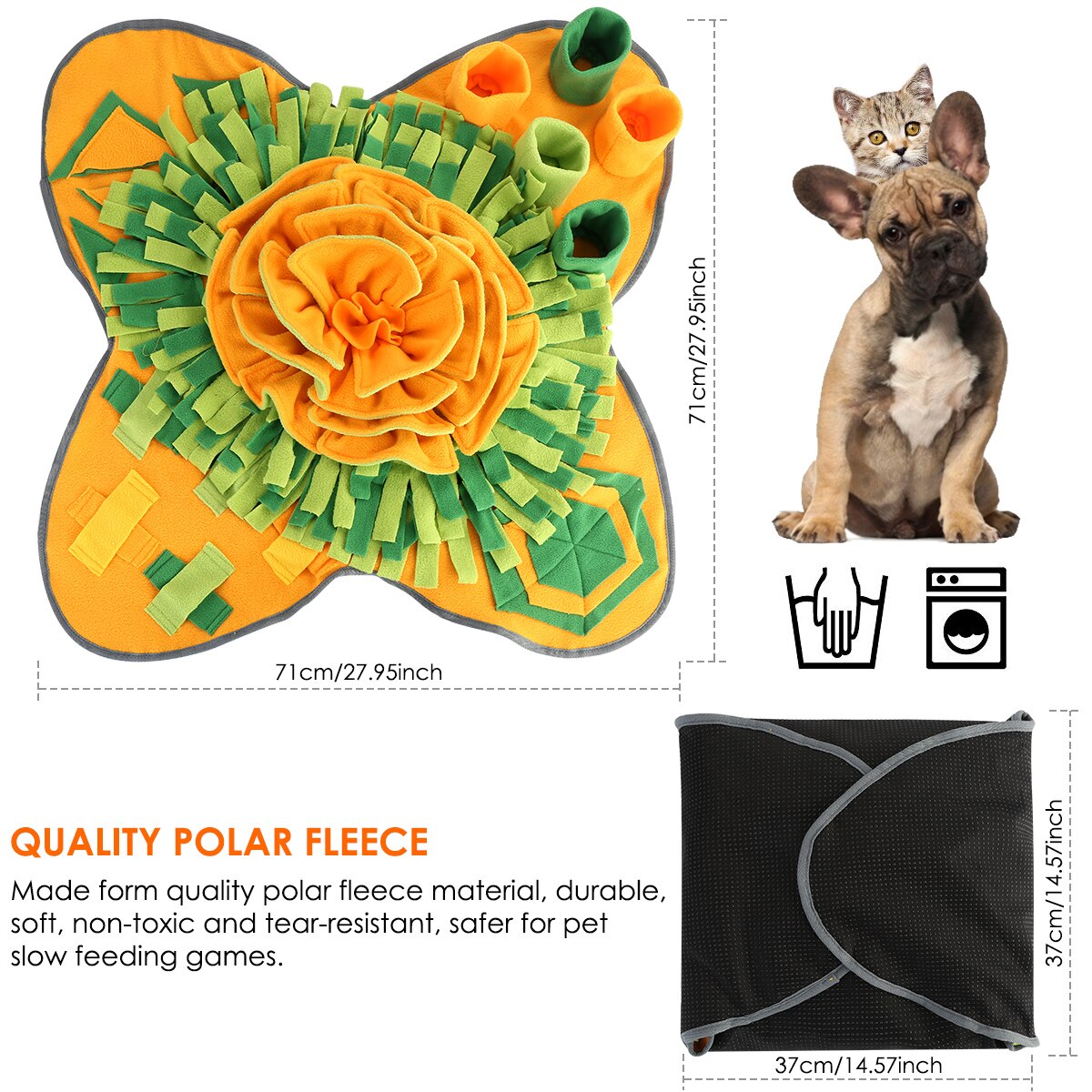Pet Snuffle Mat Dog Slow Feeding Mat Washable Fora... – Grandado