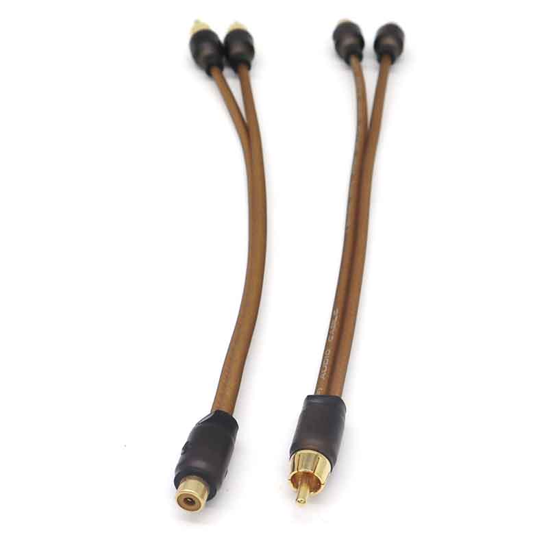 Zuiver Koper RCA Phono Y Splitter Lead Adapter Kab... – Grandado