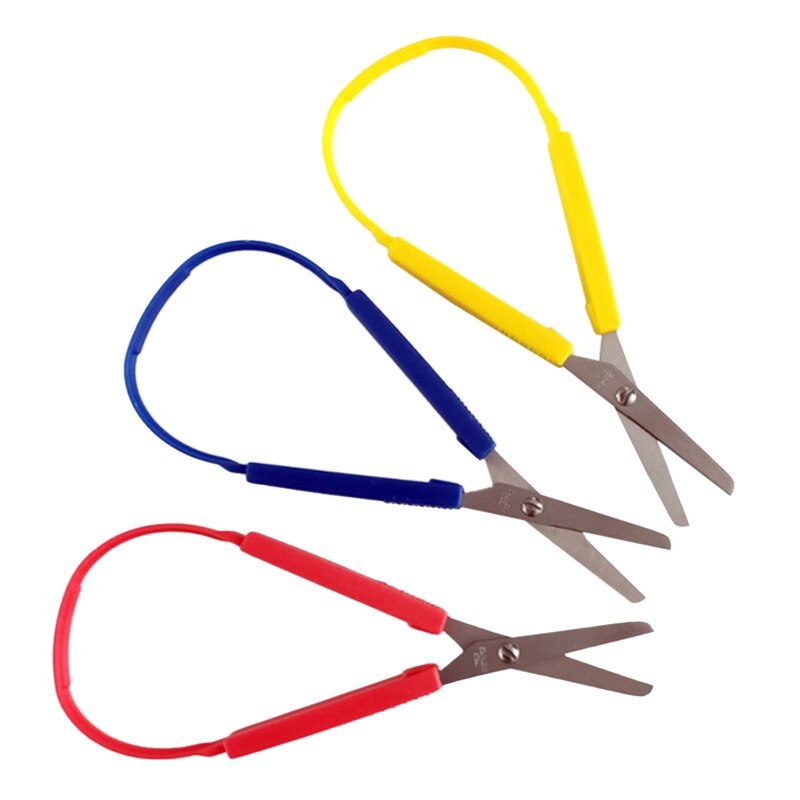 6pcs Colorful Loop Scissors for Kids Easy Grip Sel... – Grandado