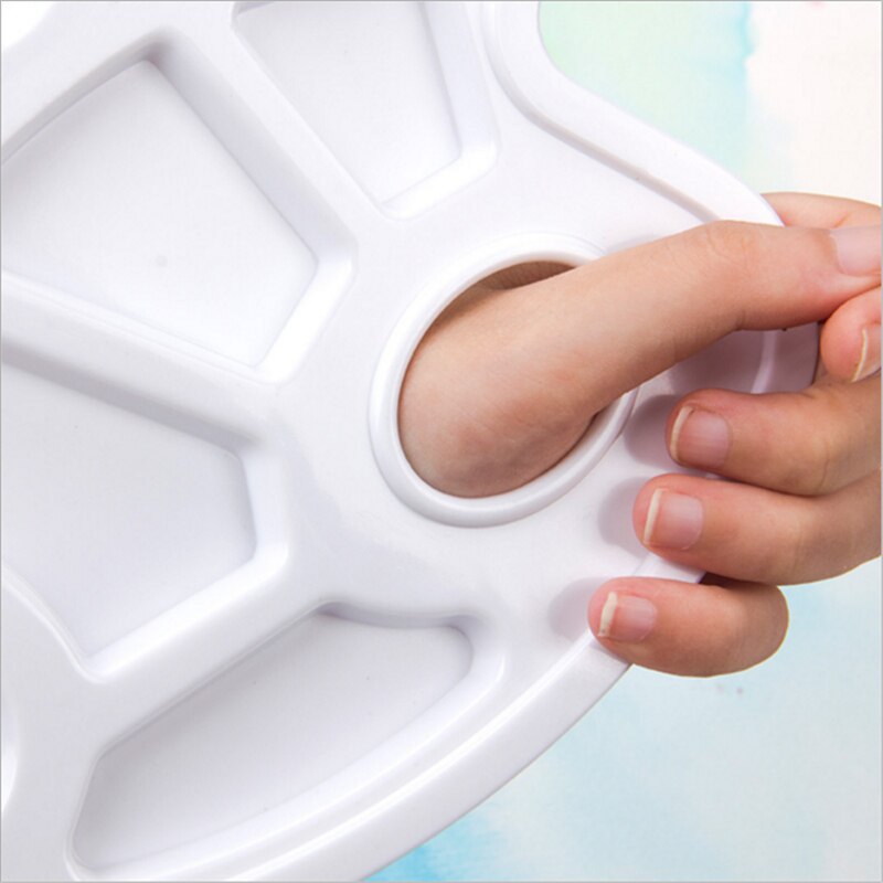 Ovale Plastic Palet Art Verf Plastic Tekening Lade... – Grandado