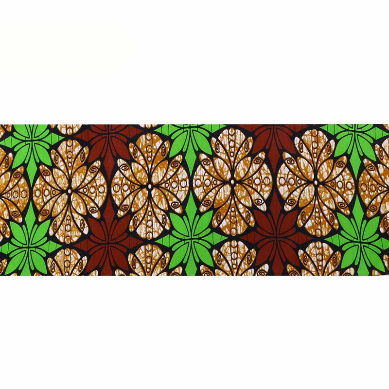 100% Cotton African Print Wax Fabric Pagnes Africa... – Grandado