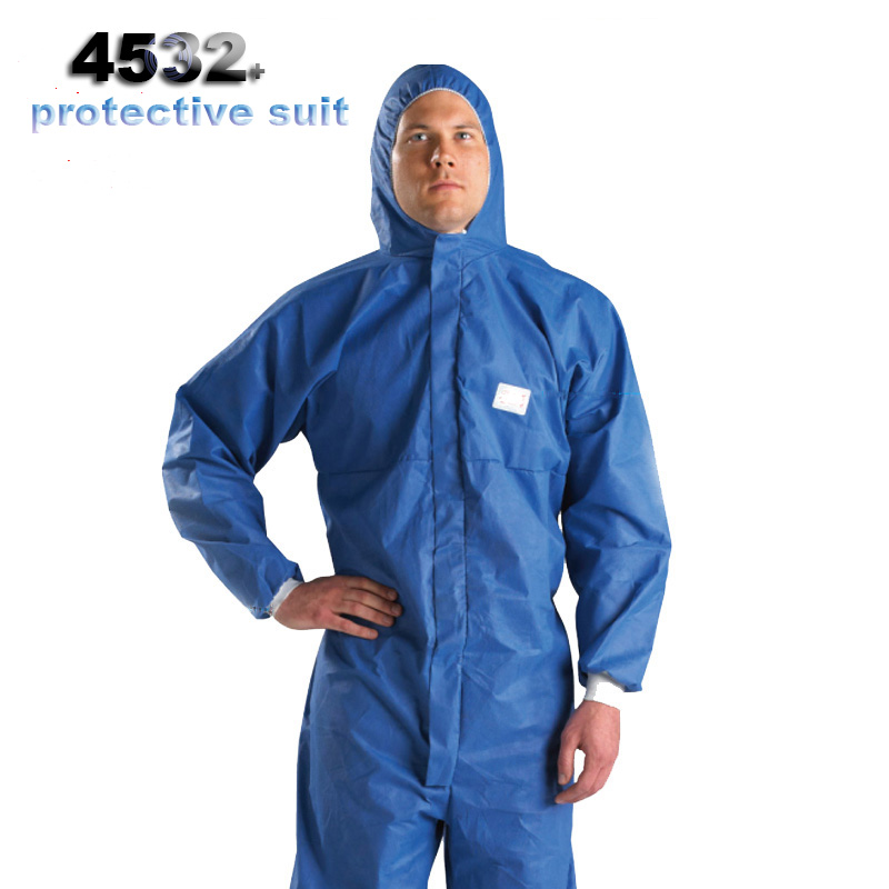 4532+ protective suit blue Siamese Back Breathable... – Grandado