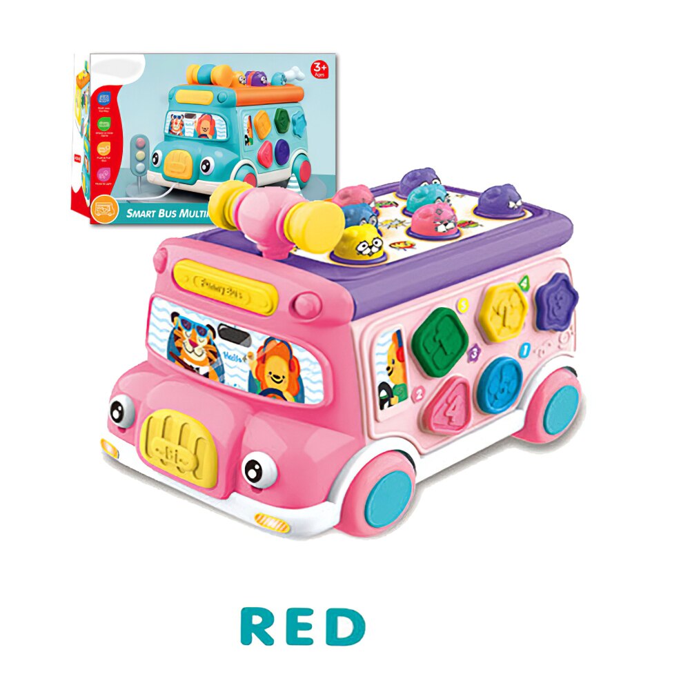 Bus Toy Push Pull Vehicles Baby Musical Learning P... – Grandado