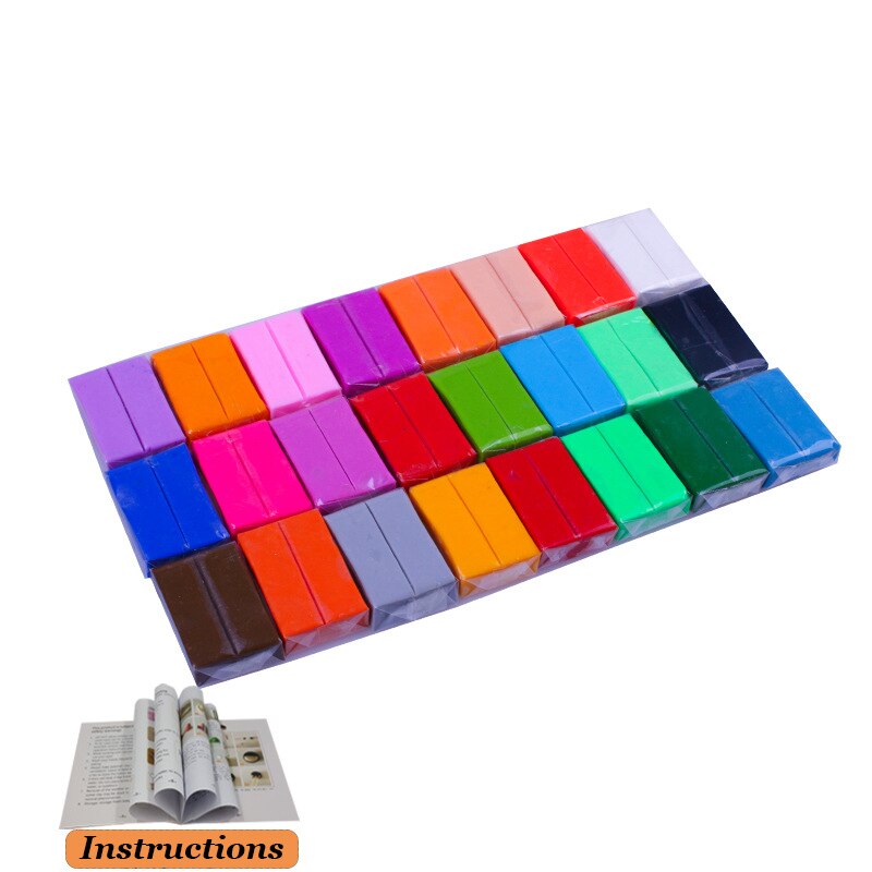 24Colors Polymer Clay Light Soft Clay DIY Soft Mol... – Grandado