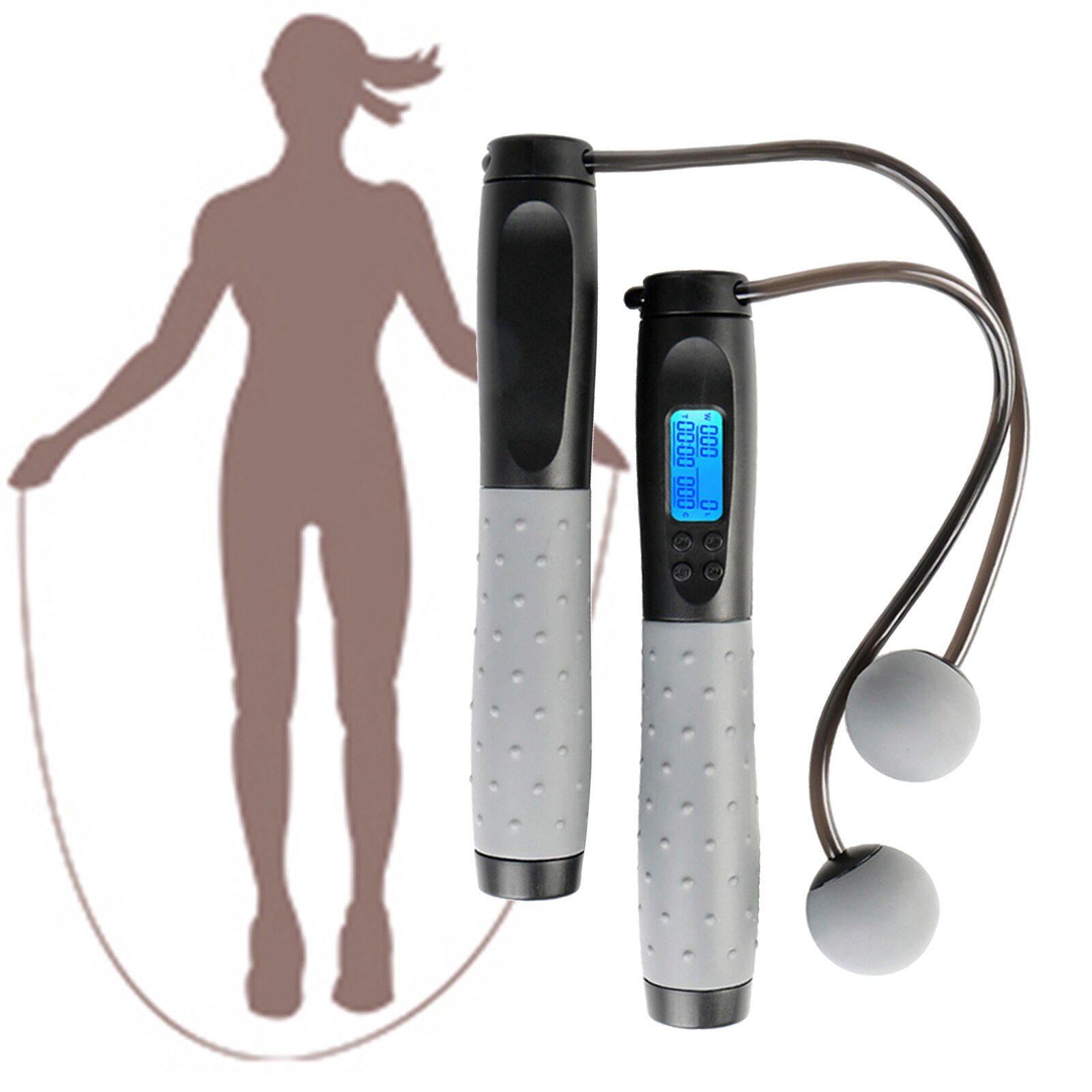 Verstelbare Draadloze Springtouw 2 In 1 Dual Mode ... – Grandado