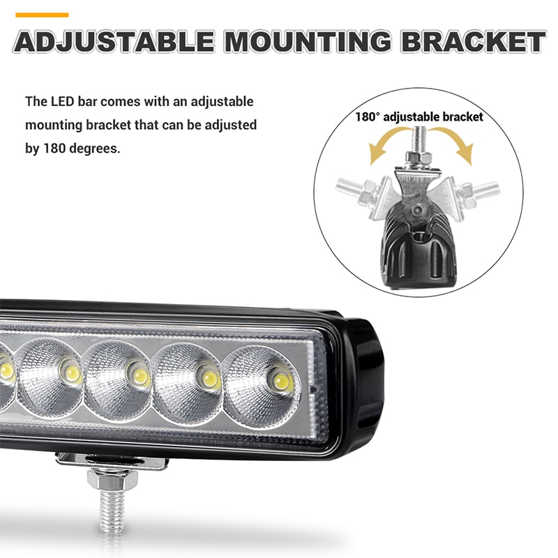 6 Inch 18W Offroad Drl Led Verlichting Flood Beam ... – Grandado