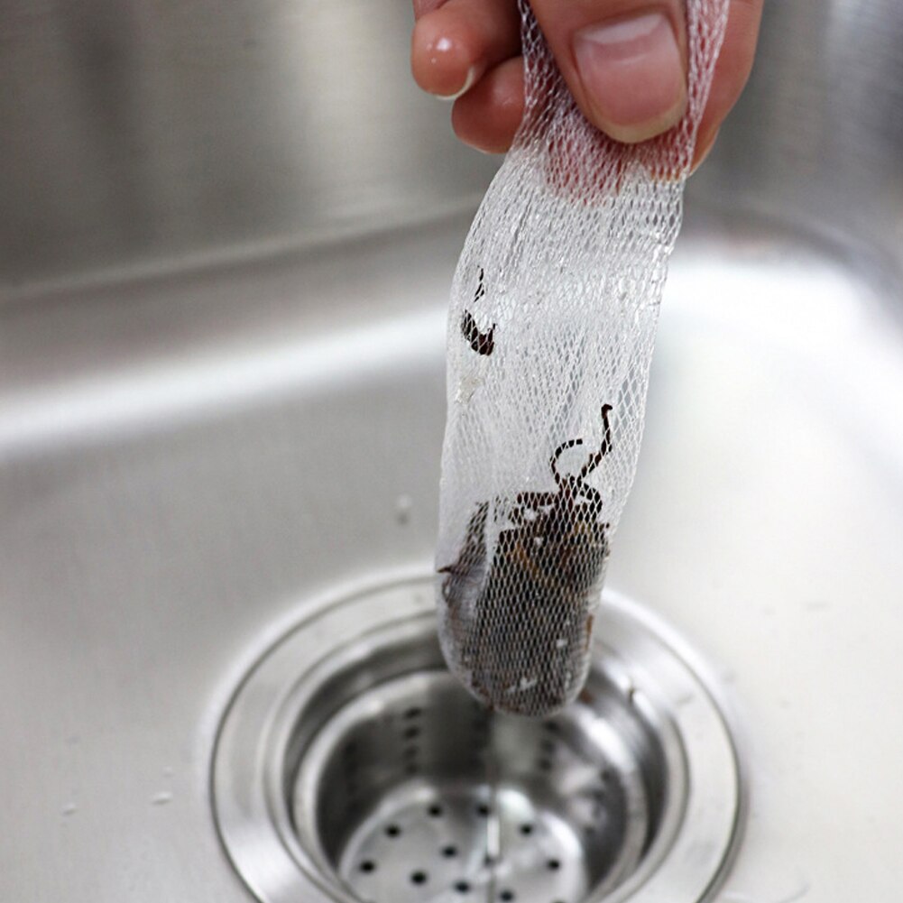 100Pcs/set Sink Basin Drain Fine Strainer Net Resi... – Grandado