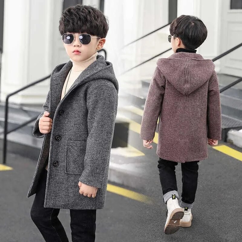 Winter Woolen Jacket For Boys & Girls Korean V... – Grandado