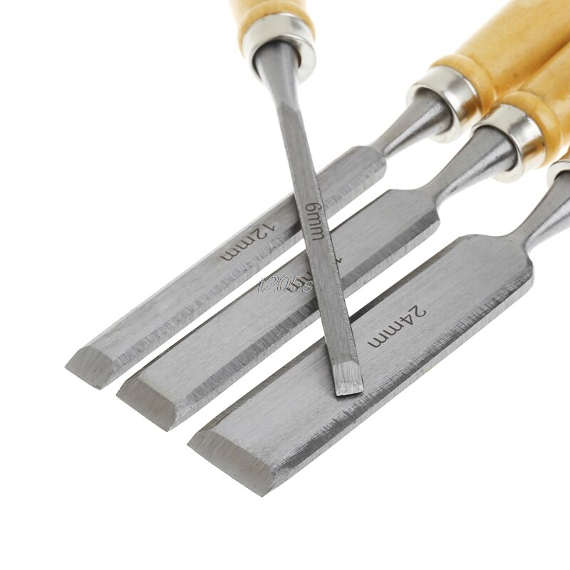 4Pcs/Set Wood Sculpture Flat Chisel DIY Woodworkin... – Grandado